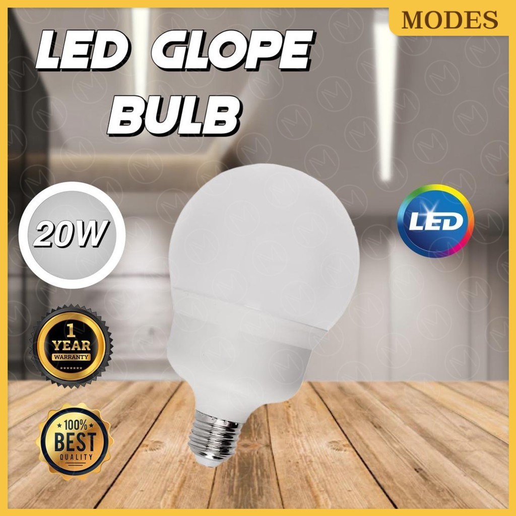 20W E27 LED BULB GLOBE BULB (DAYLIGHT / WARMWHITE ) | Shopee Malaysia
