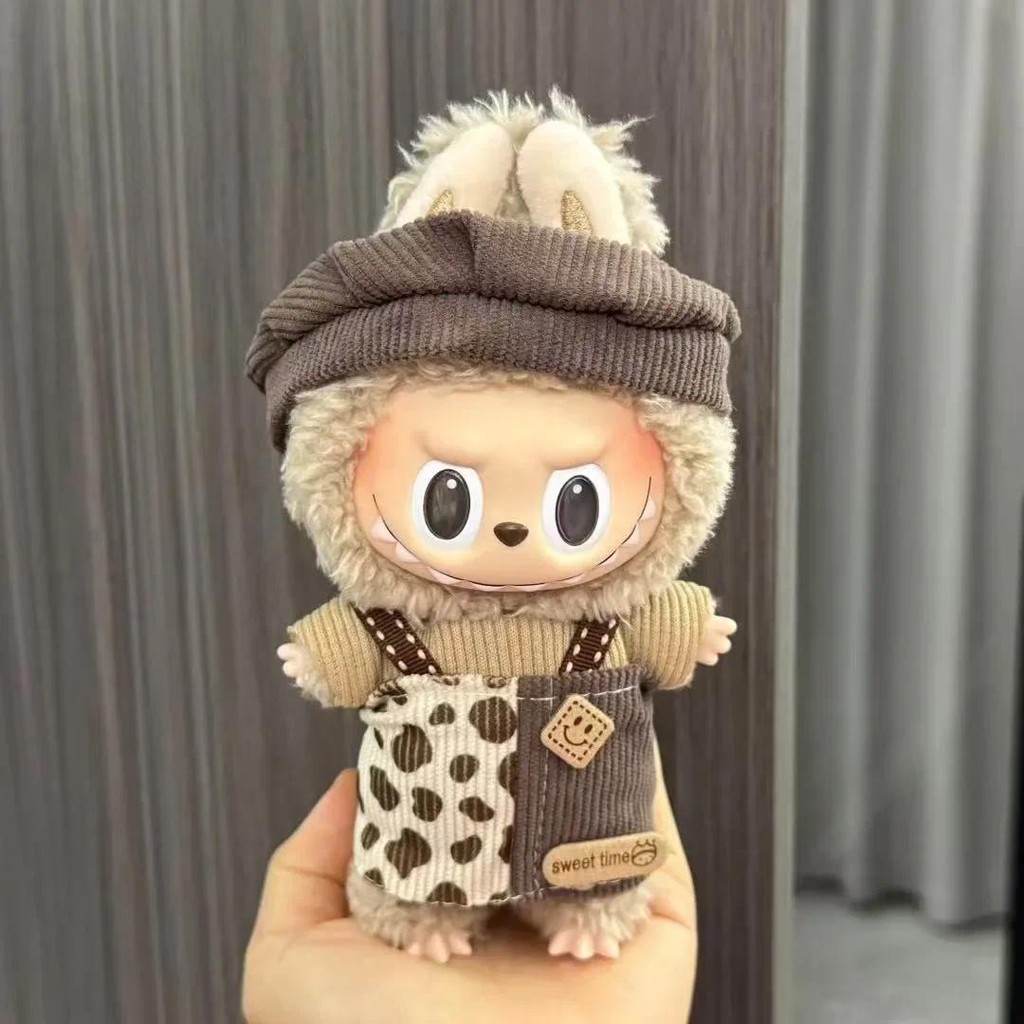 HW01 Ropa Labubu For 17cm Labubu Set Retro Style Hat Set Artistic Style ...