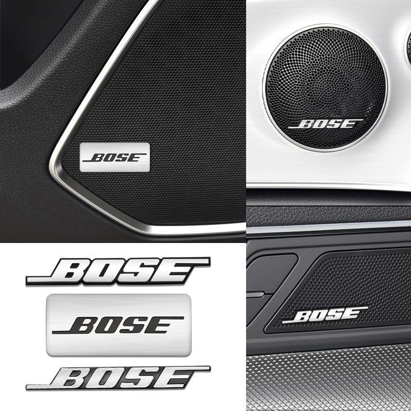 [Buy 4 Get 2 Free] BOSE Label 3D Metal Label Porsche Mazda Nissan Honda ...