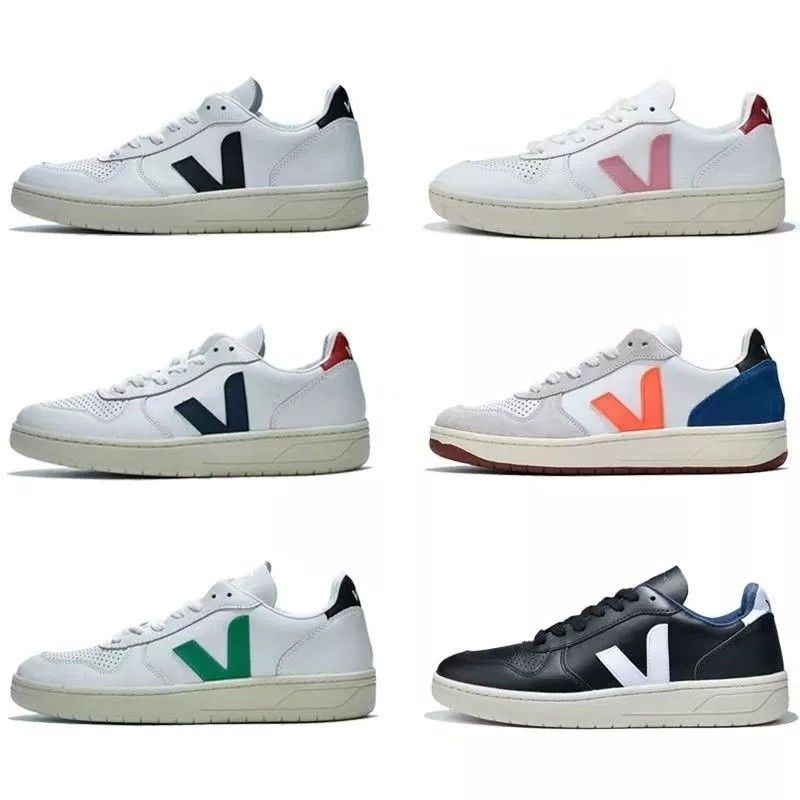 Men's and Women's Veja Casual Korean Multi functional Genuine Leather ...