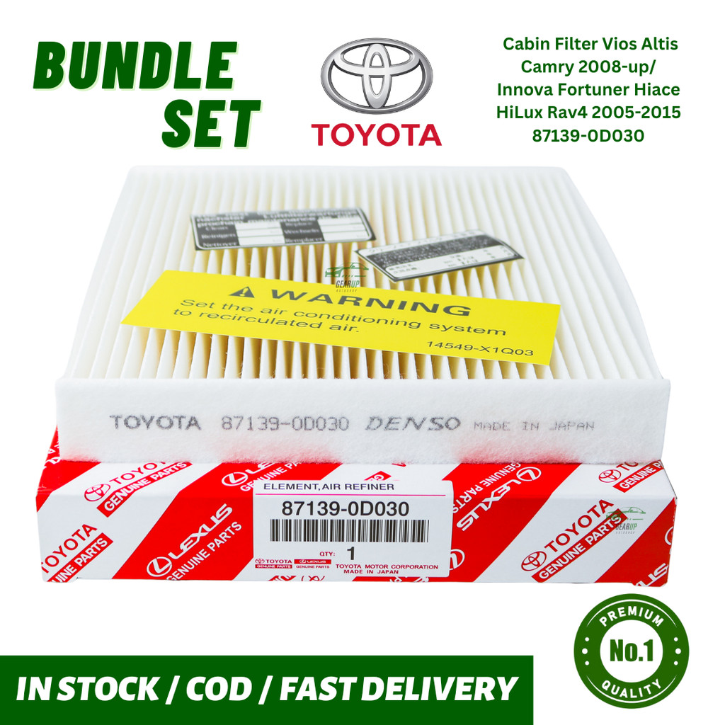 TOYOTA Cabin Filter Vios Altis Camry 2008-up/ Innova Fortuner Hiace ...