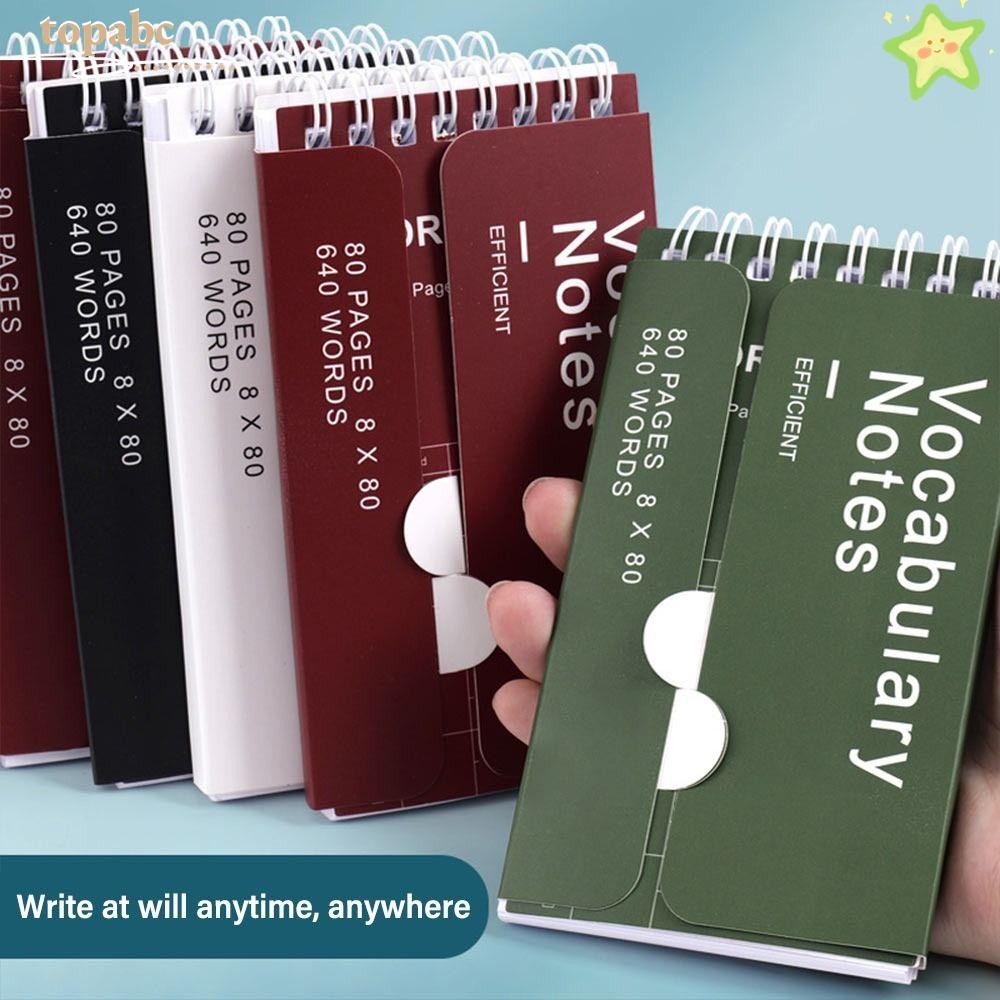 TOPABC Word Book, Languages Learning Mini Vocabulary Note, Practical ...