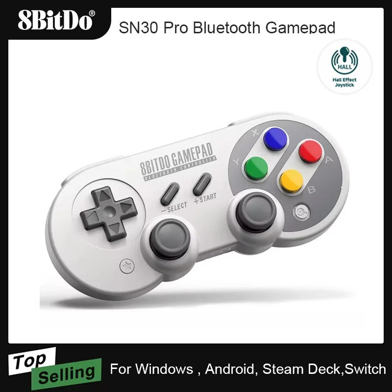 AKNES 8BitDo SF30 Pro SN30 Pro Wireless Bluetooth Gamepad Controller ...