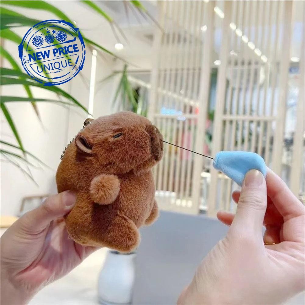 Tail-wagging Capibara Plush Toy Cartoon Capybara Decor Stuffed Soft ...