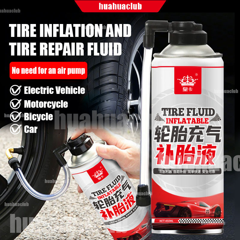Tire Sealer Inflator Spray Tire Repair Adhesive Tire Repair Side Injury ...