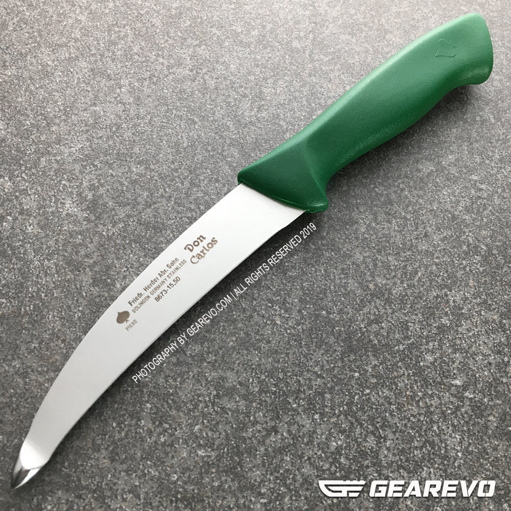 F. Herder Gut & Tripe Kitchen/Meat Knife 6 inch Curved Bladed Rounded ...