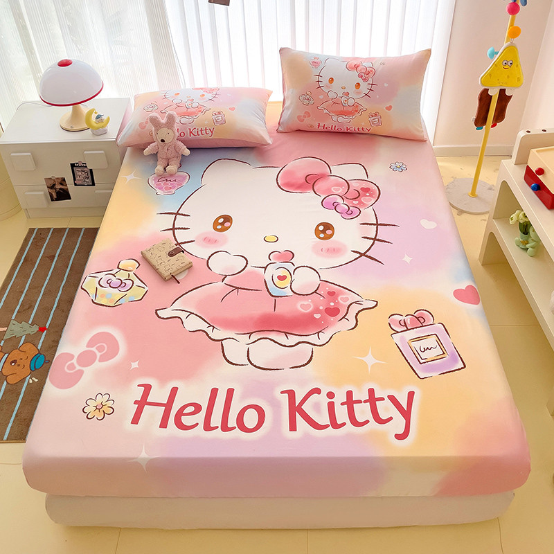 2024 New Style Sanrio Series Cotton Cartoon Large Version Positioning Bed Sheet | Shopee Malaysia