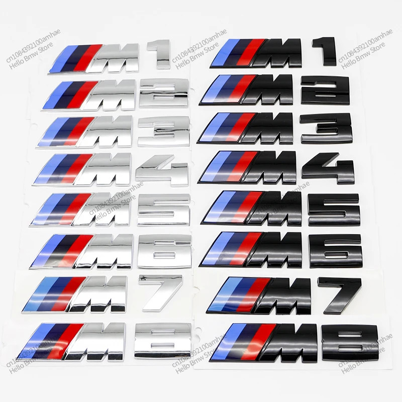 3D Rear Trunk Emblem Badge Logo Car Sticker BMW E46 E60 E64 F10 F20 F30 ...