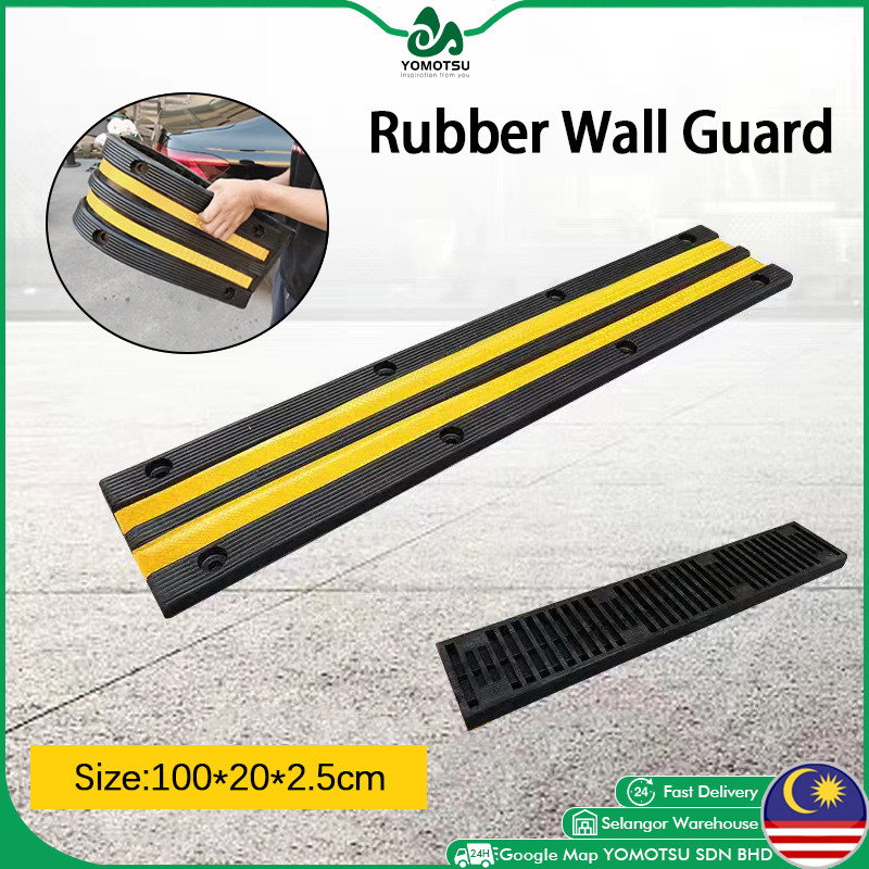 Rubber Wall Guards 2.5*20*100cm Parking Safety Rubber Wall Pillar ...