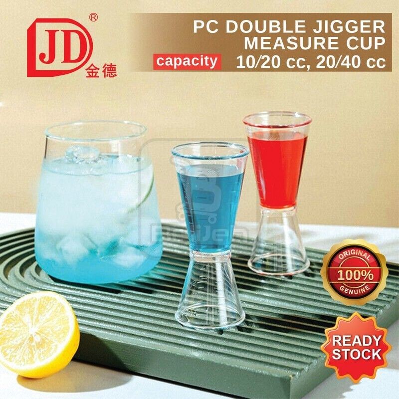 JD Polycarbonate Double Jiggers Measure Cup | Shopee Malaysia