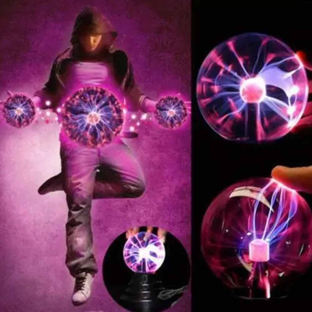 NEW Glass Magic Plasma Ball Light Large Table Lamps Sphere Night Lamp ...