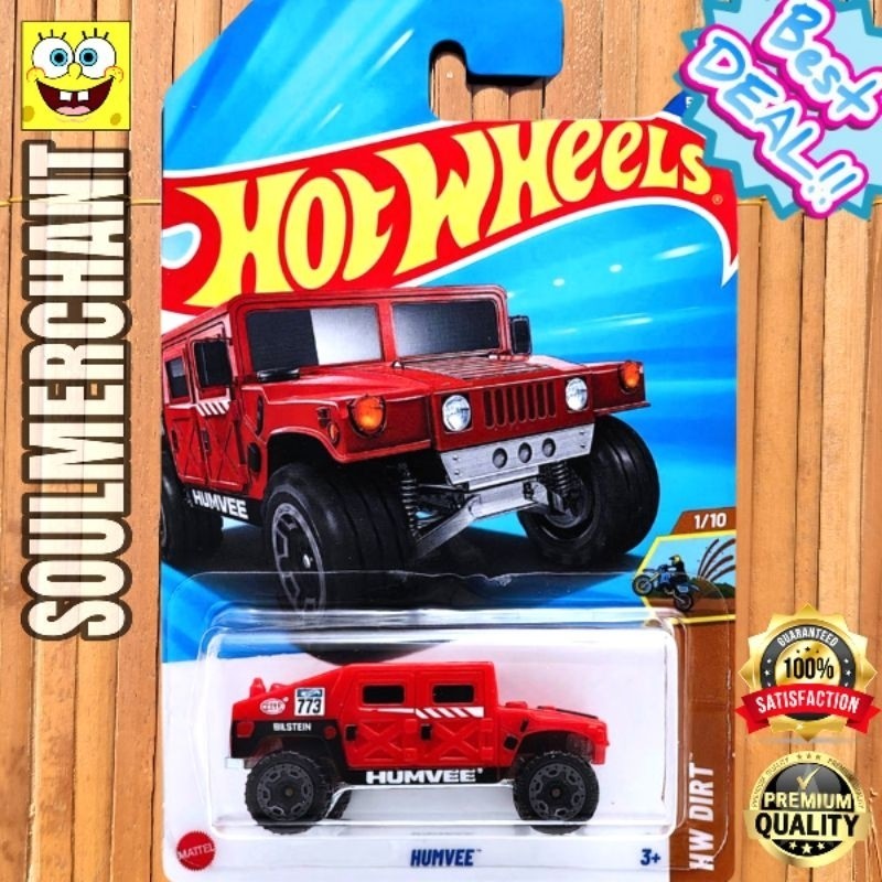 MERAH Hot Wheels Hummer Humvee Red Blue Off Road | Shopee Malaysia