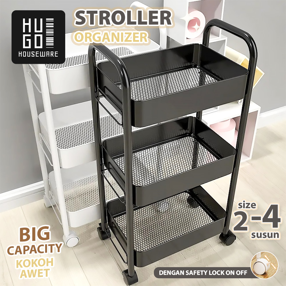 Hugo Multi-Purpose Iron Kitchen Shelf Iron Multi-Level Storage Shelf ...