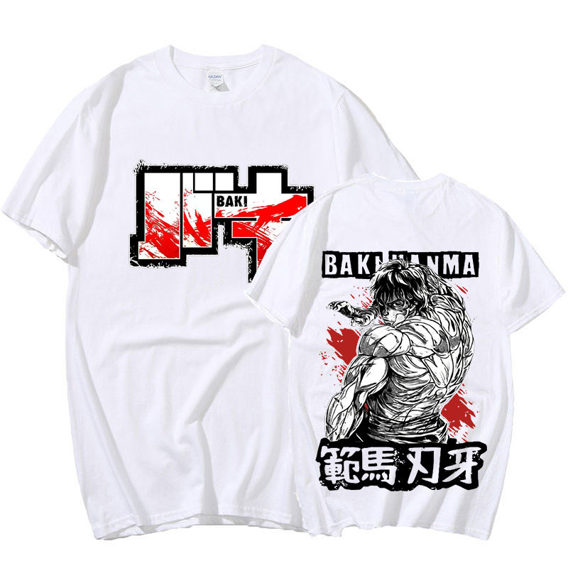 Anime Baki The Grappler Yujiro Hanma Short Sleeve Casual T-shirts ...