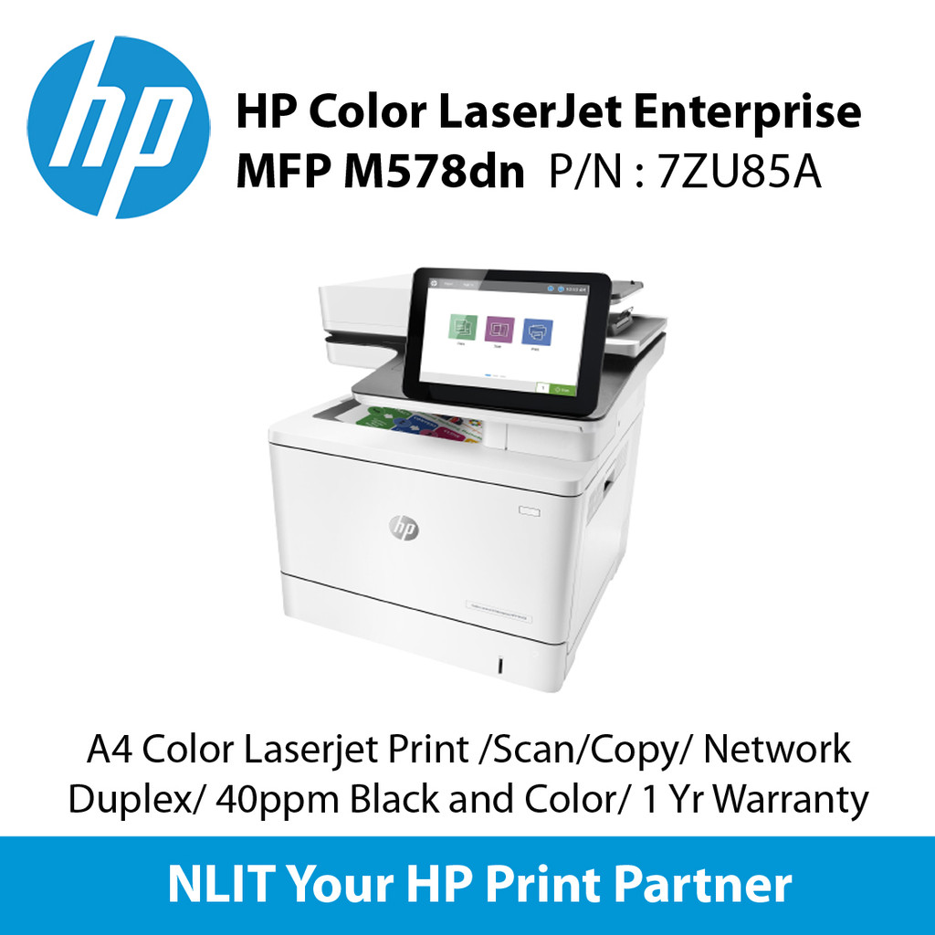 HP Color LaserJet Enterprise MFP M578dn Printer, Print, Scan, Copy, A4 ...