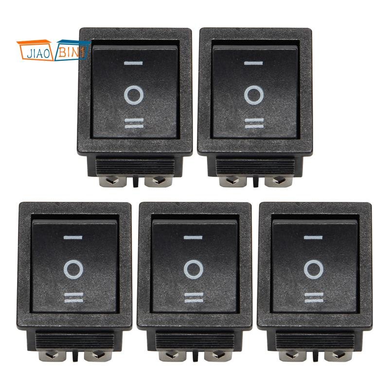 5X 6-Terminals 3 Position ON/OFF/ON DPDT Boat Rocker Switch 16A 250VAC ...