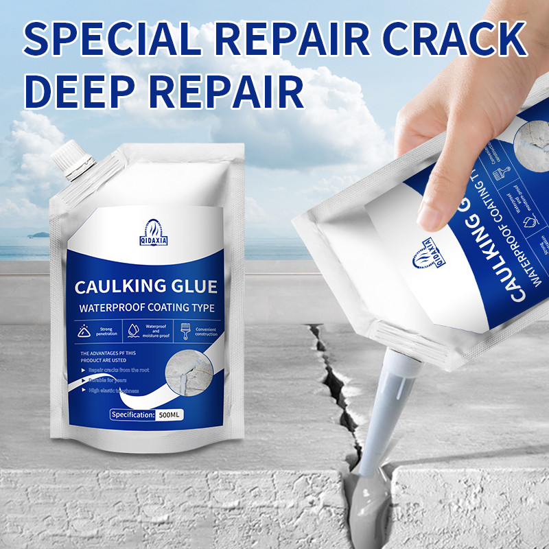 Caulking Sealant Glue cement floor wall roof crack Gaps leak waterproof ...