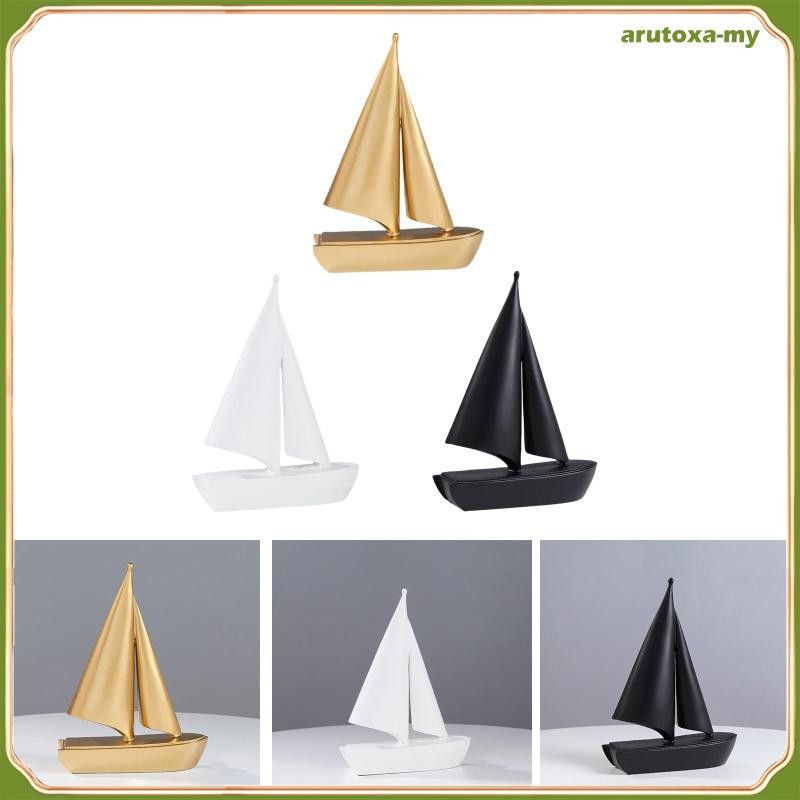 [ArutoxaMY] Resin Sailing Ship Statue Art Miniature Sculpture Ornament ...