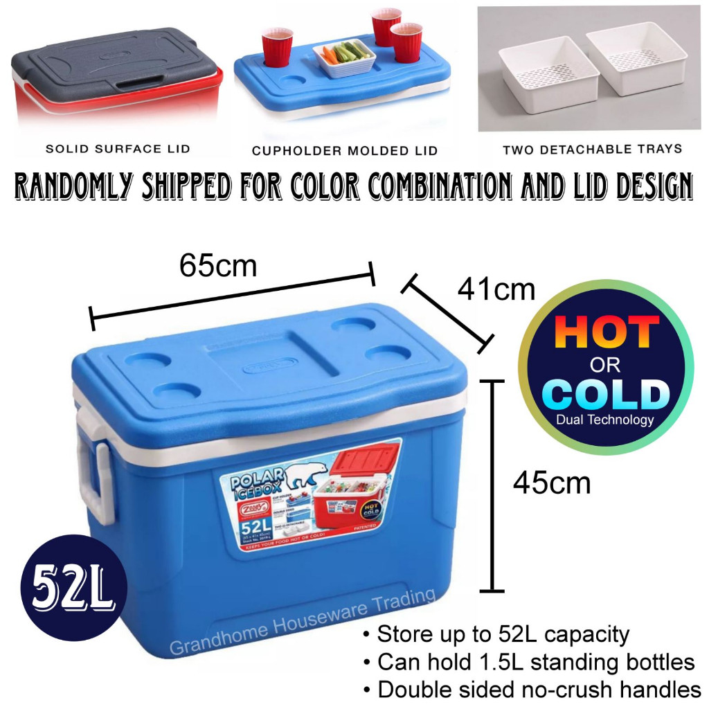 ZOOEY COOLER BOX 52-LITERS / POLAR ICE BOX / ICE CHEST / INSULATED ...