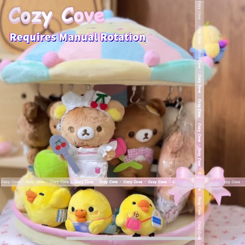 Manual Rotating Dollhouse | Doll-Sized Carousel | Suitable for Dolls ...