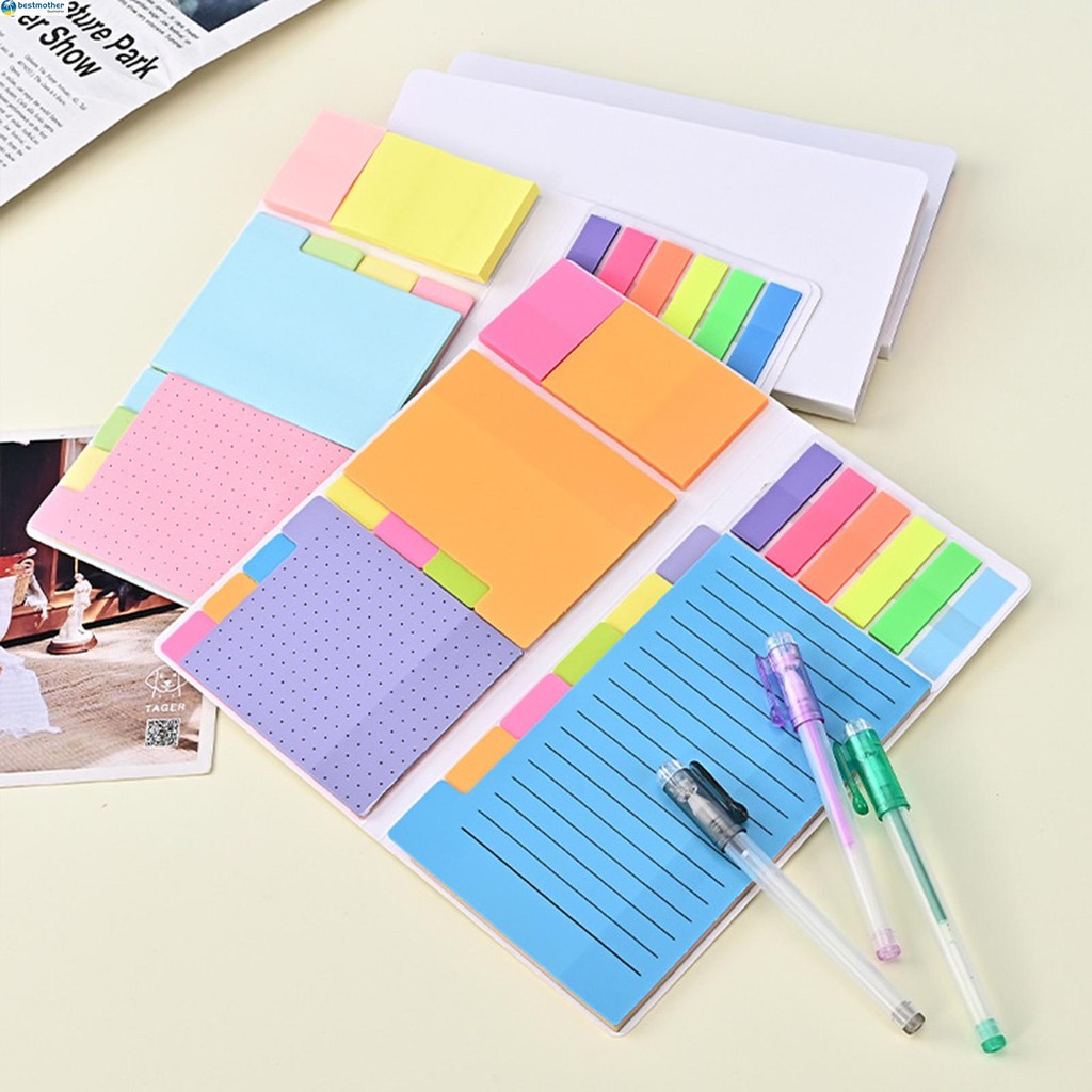 Self Adhesive Stick Notes Set Student Essentials Bookmark Indexing ...