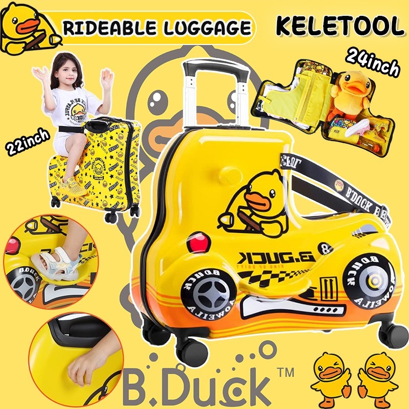 BDUCK Yellow Duck Suitcase can carry a 24 inch children's travel ...