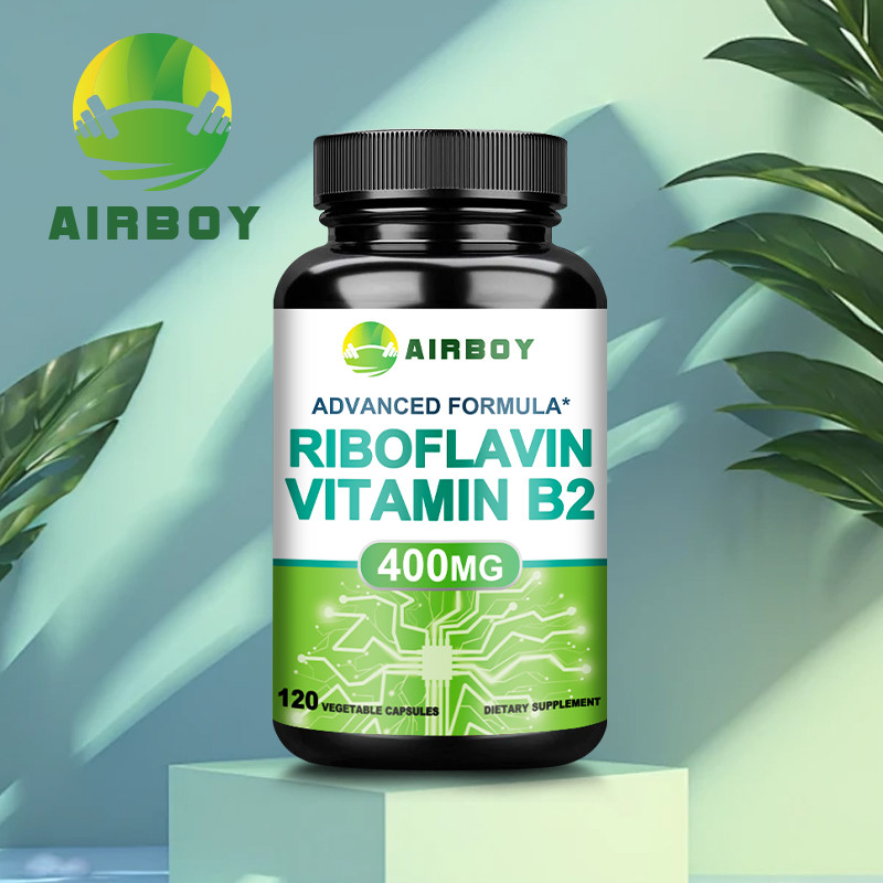 RIBOFLAVIN VITAMIN B2 capsules, unisex, natural antioxidant, nervous ...