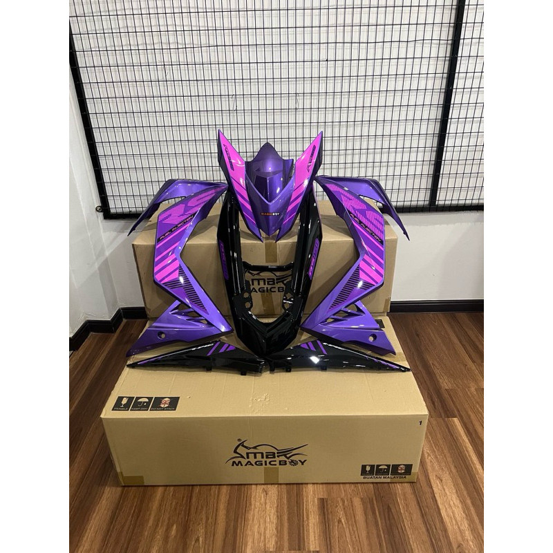 MAGIC BOY COVER SET CUSTOM HONDA RS V1/V2/V3 PURPLE PURBA | Shopee Malaysia