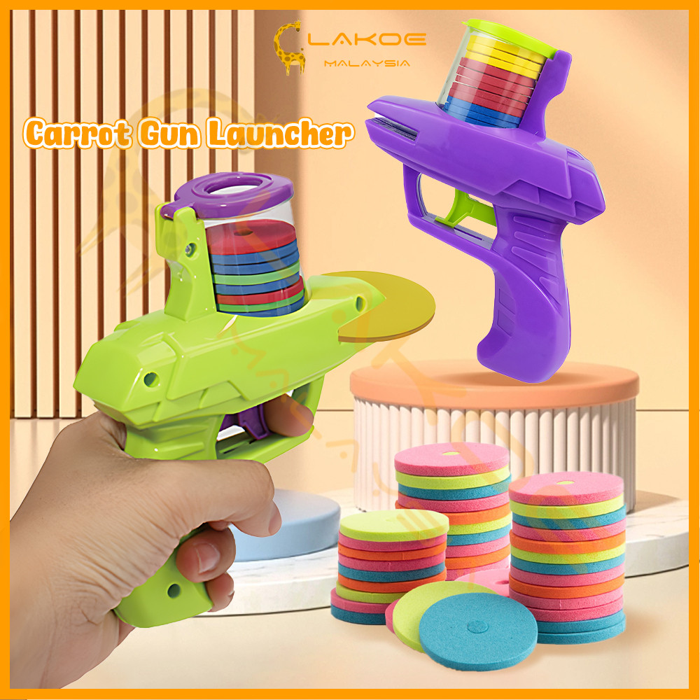 lakoe Mini Carrot Gun Flying Disc Launcher Outdoor Games Sport Toys ...