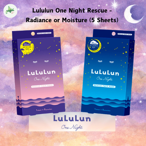 Lululun One Night Rescue - Radiance or Moisture (5 Sheets) | Shopee Malaysia