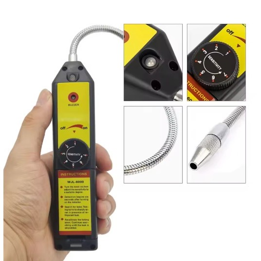 Gas Leak Detector CFC HFC Halogen Air Conditioning Refrigerant Freon ...