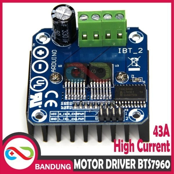 Driver MOTORCYCLE BTS7960 BTS7960B 43A HIGH CURRENT MODULE - A | Shopee ...