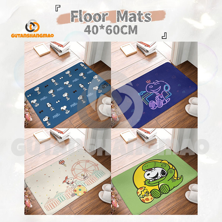 Snoopy 40*60CM Indoor And Outdoor Bathroom Floor Mats, Non-Slip Mats ...
