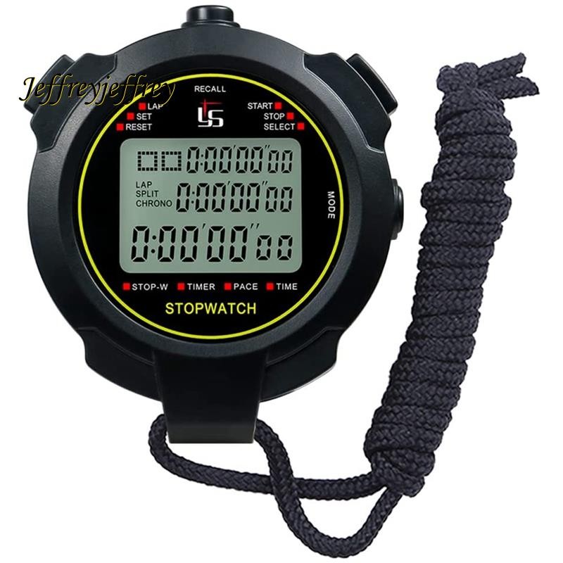 Digital Sports Stopwatch, 10Lap /Split Memory Stopwatch Count Down ...