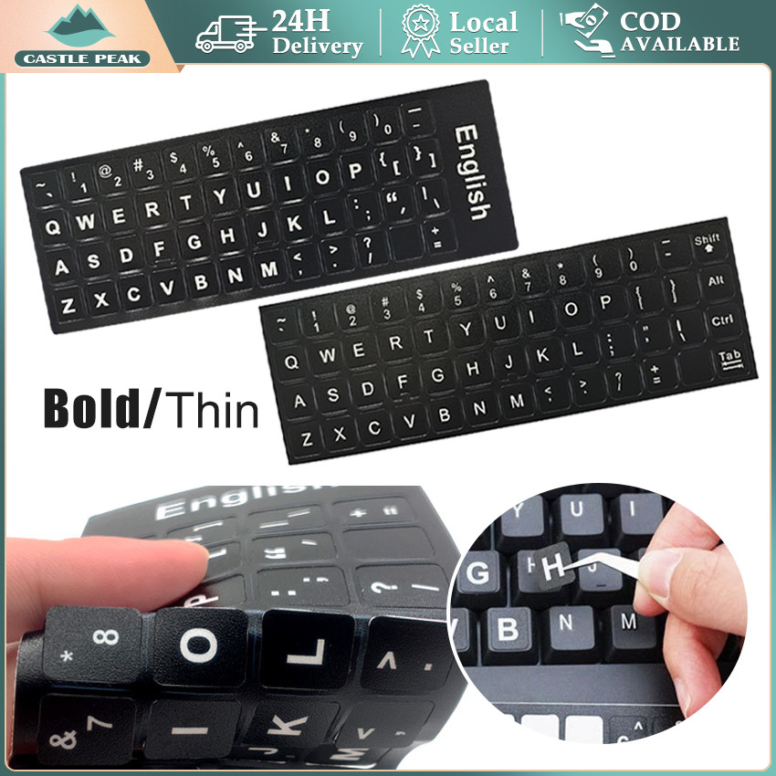 English Stickers English Keyboard keybord keybod kibord Laptop Layout ...
