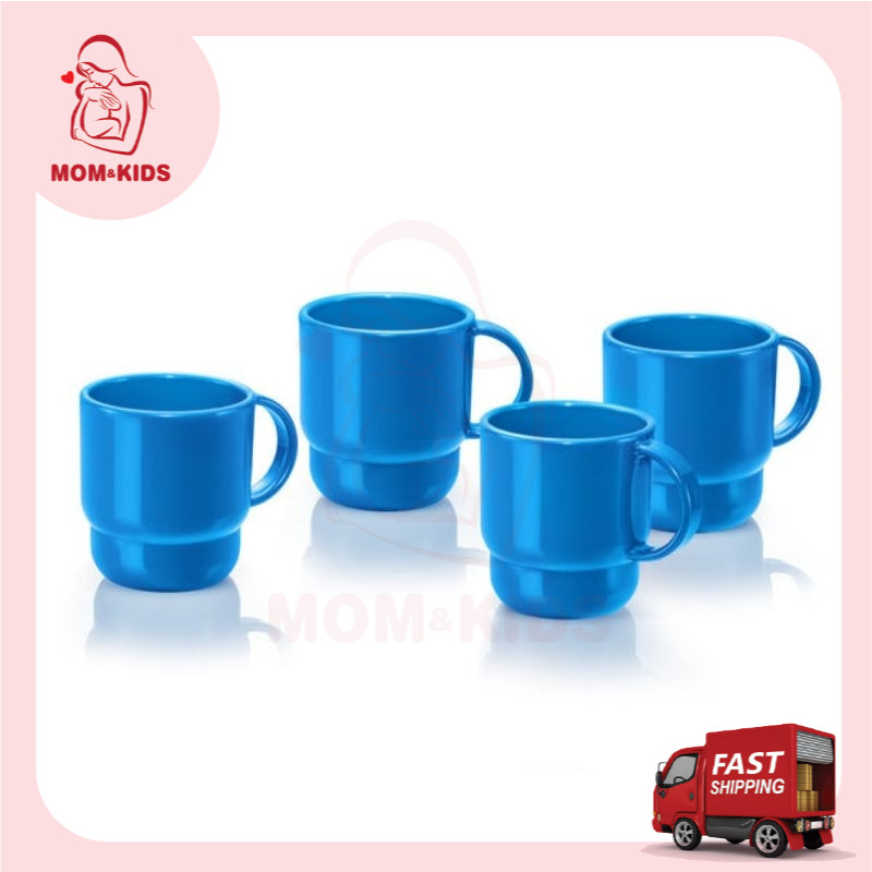 Tupperware 250ml Coffee Mug Light Blue Biru Original Raya Cawan Kopi ...