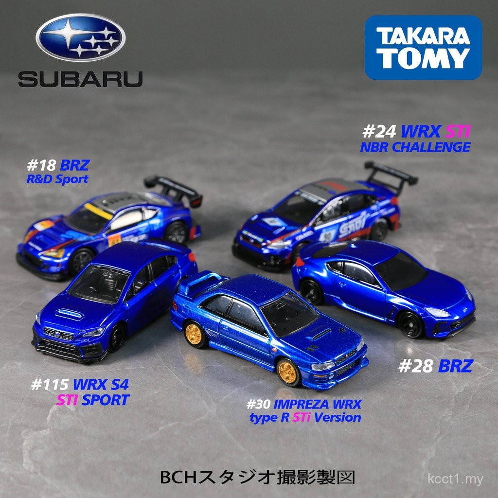 TOMY Tomica Alloy Car Kotak Hitam TP30 Subaru Impreza WRX STI Hadiah ...