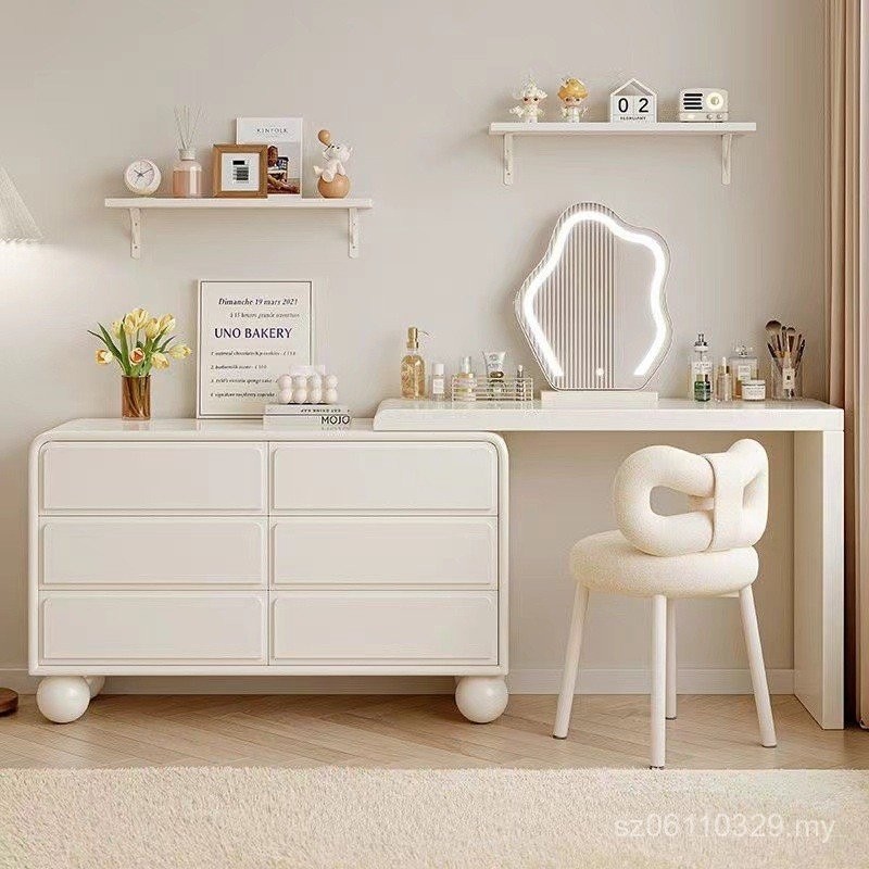 Corner Retractable Dressing Table NA Style Modern Minimalist Bedroom ...