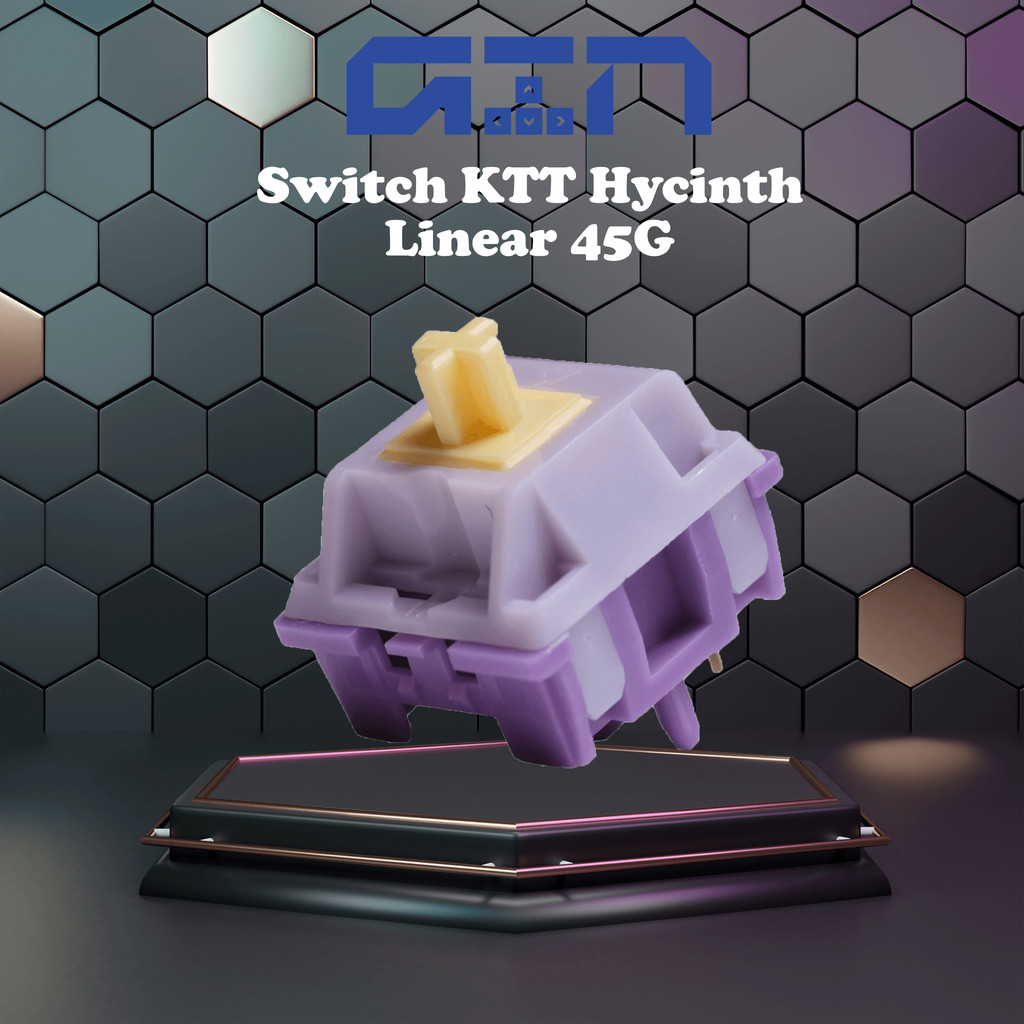 Ktt Hyacinth Mechanical Keyboard Switch | Linear | 45g | Explosion Sound | Shopee Malaysia