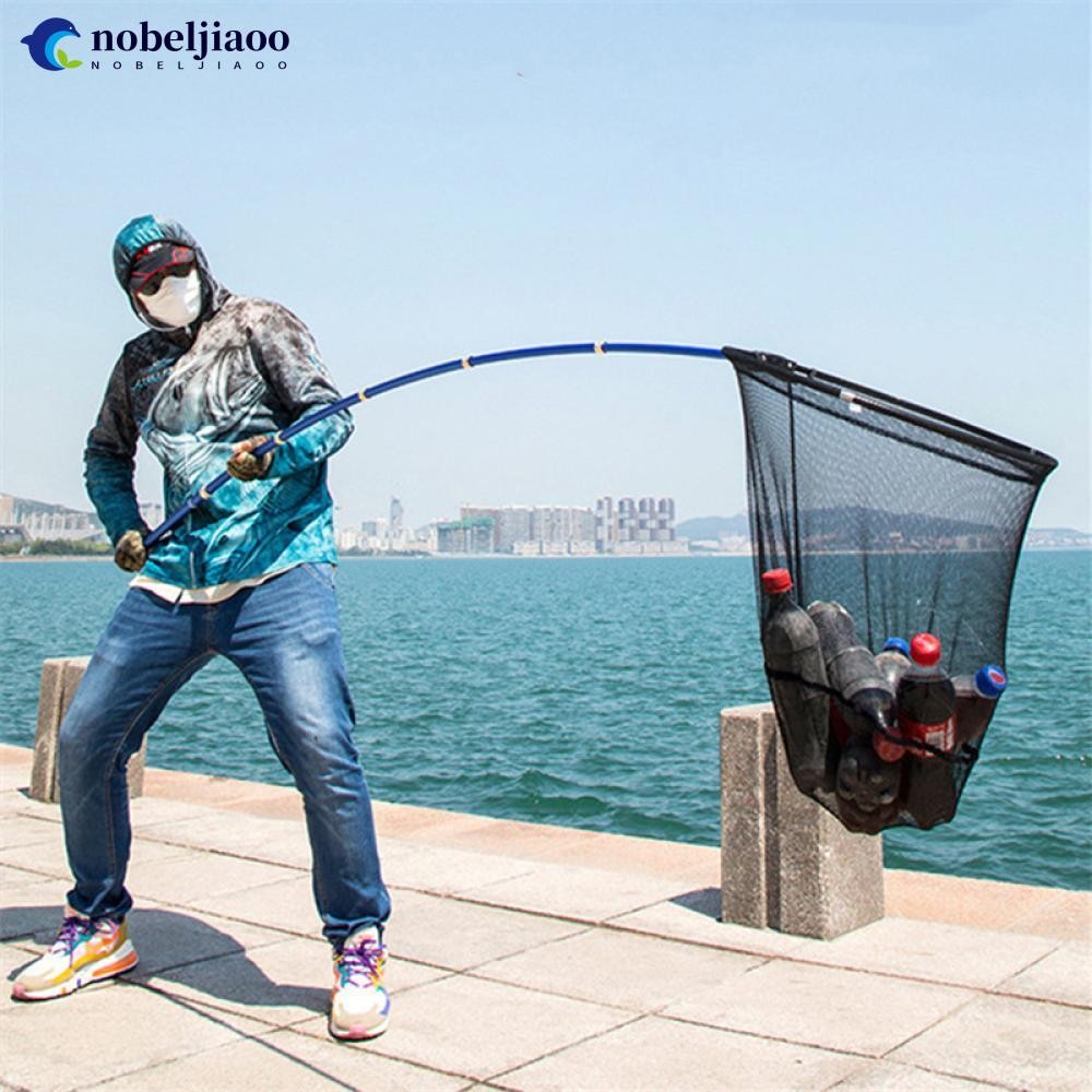 NOBELJIAOO Ultralight Carbon Fishing Pole Telescopic Landing Net ...