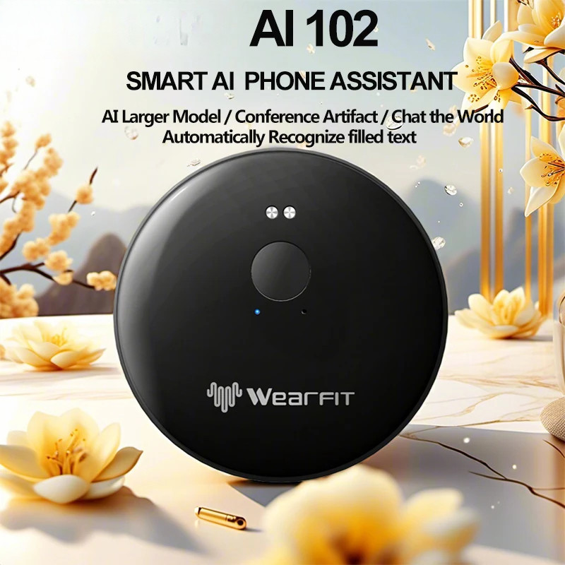 AI 102 Smart AI Phone Assistant Language Voice Translator Bluetooth ...