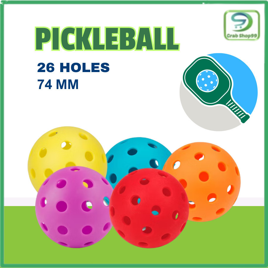 26 Hole 74mm Pickleball Multicolor Outdoor Courts Competition Ball ...