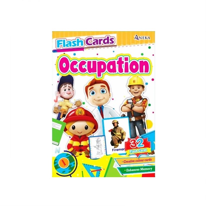 Explore & Learn: Occupations & Vegetables - 32 Flash Cards (English) Kad Imbas - Kad ...