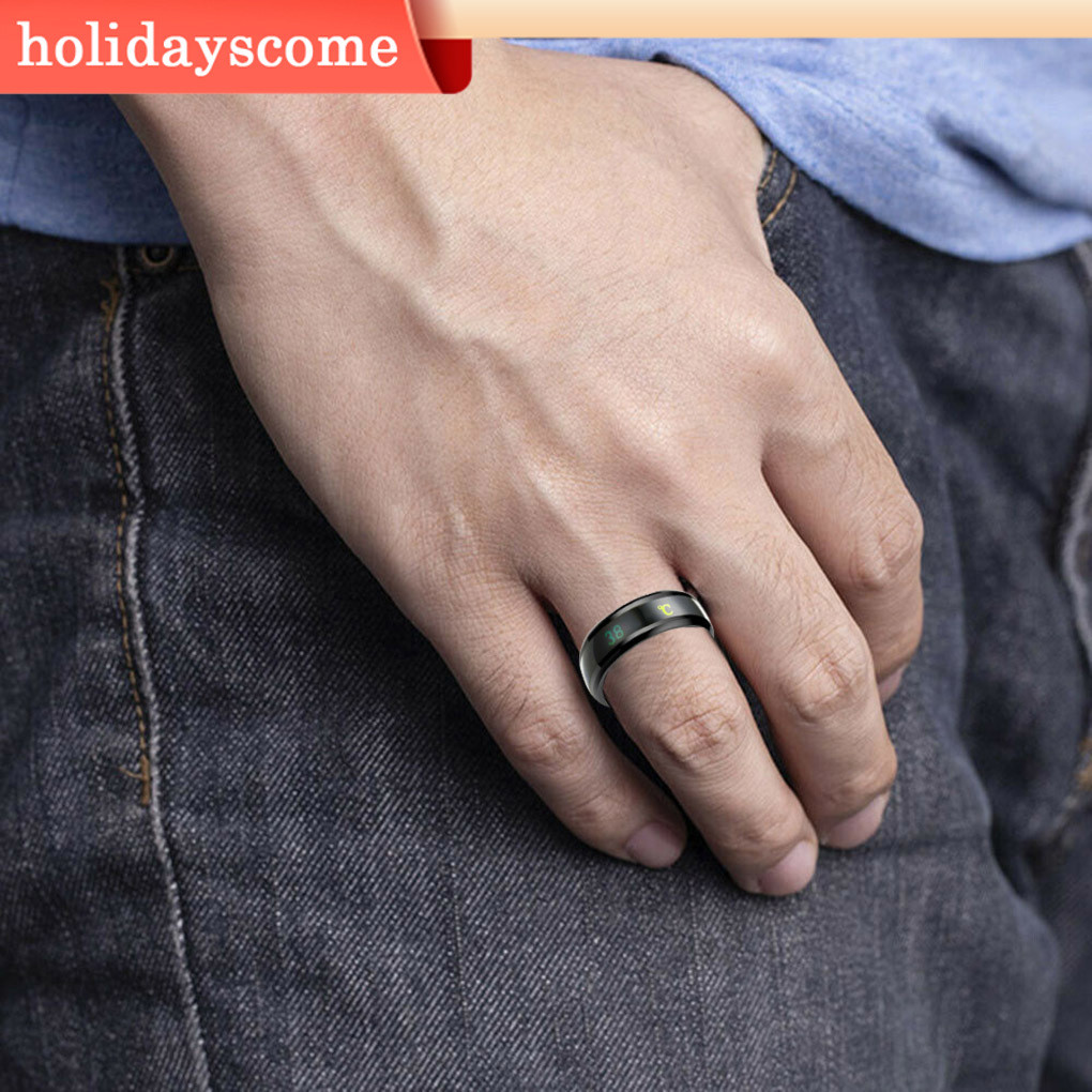 【Hclm】3/5 Waterproof Temperature Ring Steel Emotion Mood Rings Couple ...