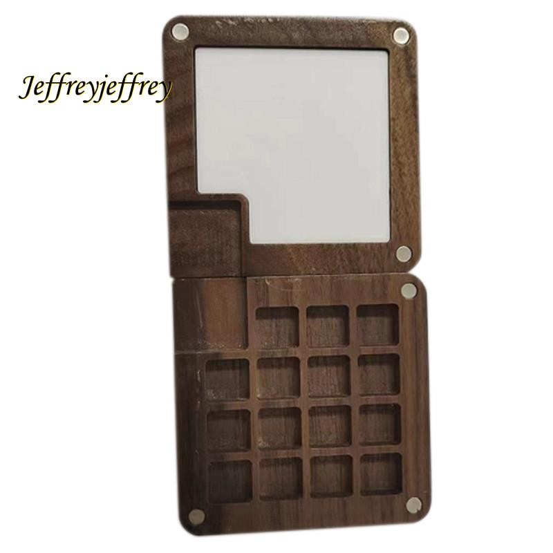 Portable Watercolor Palette, 15 Color Sketchbook Palette, Wooden ...
