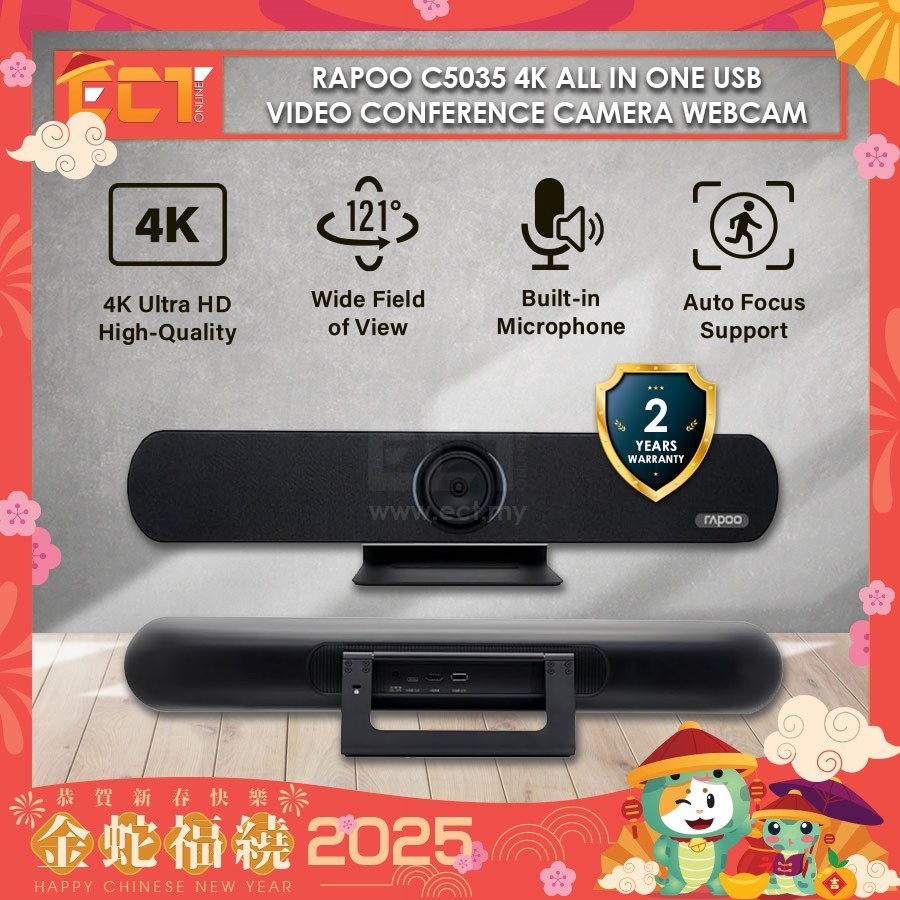 Rapoo C5035 4K All In One Usb Video Conference Camera Webcam For ...