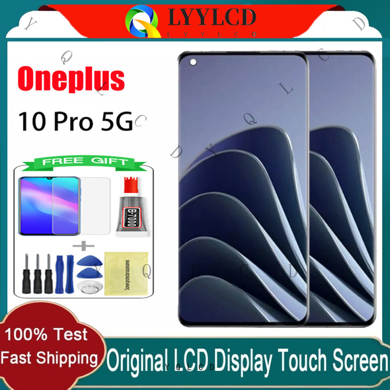 Original AMOLED Oneplus 10 Pro 5G LCD Display Touch Screen With Frame ...