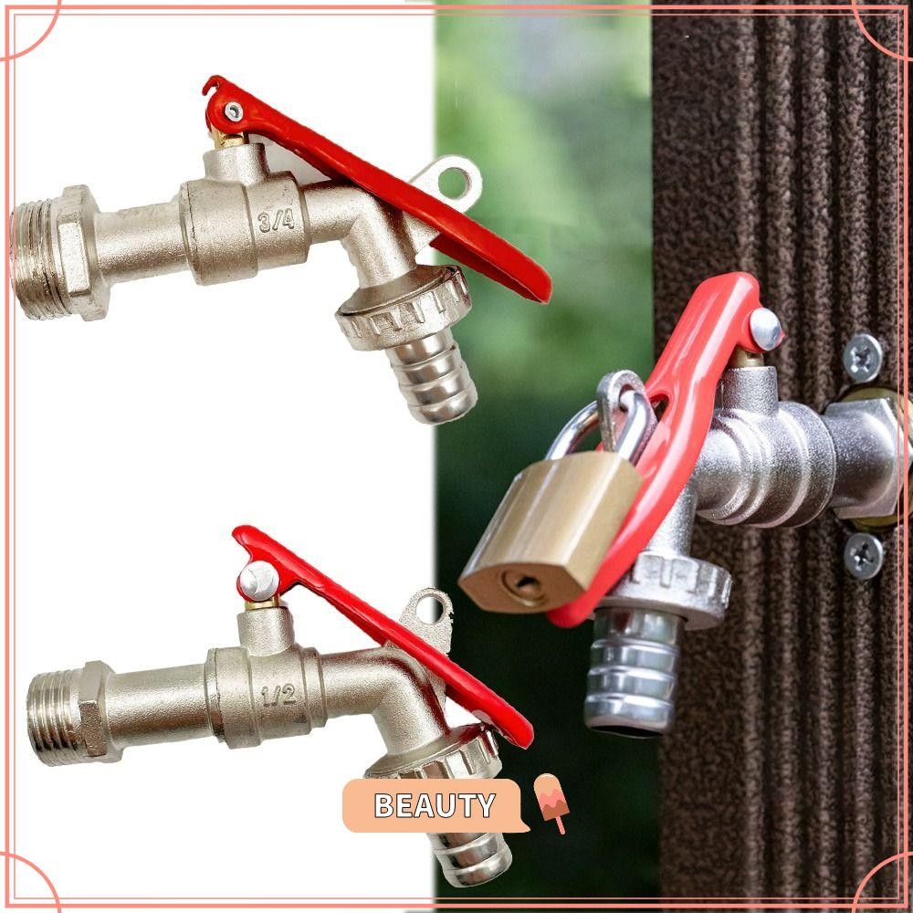 BEAUTYONE Garden Hose Faucet, Zinc Alloy Replacement Water Tank ...