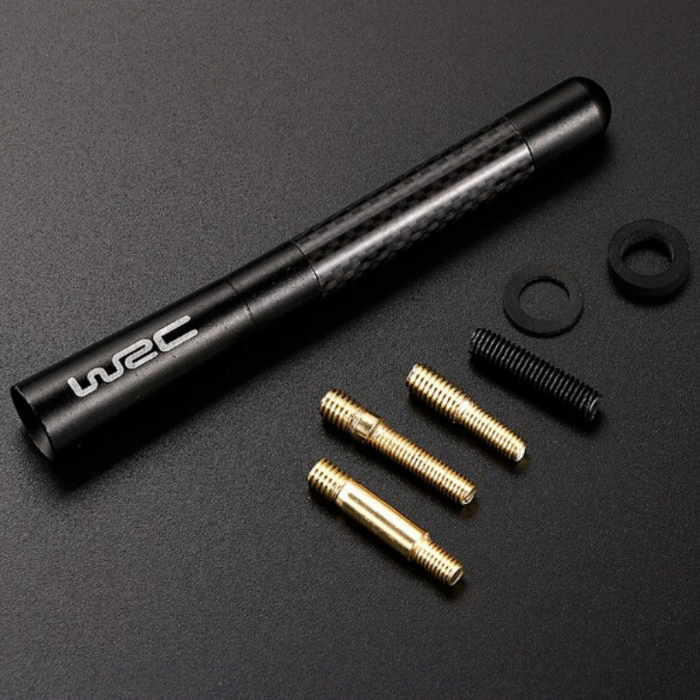 Carbon Fiber Metal Short Modified Radio Antenna for Universal Car Kit ...