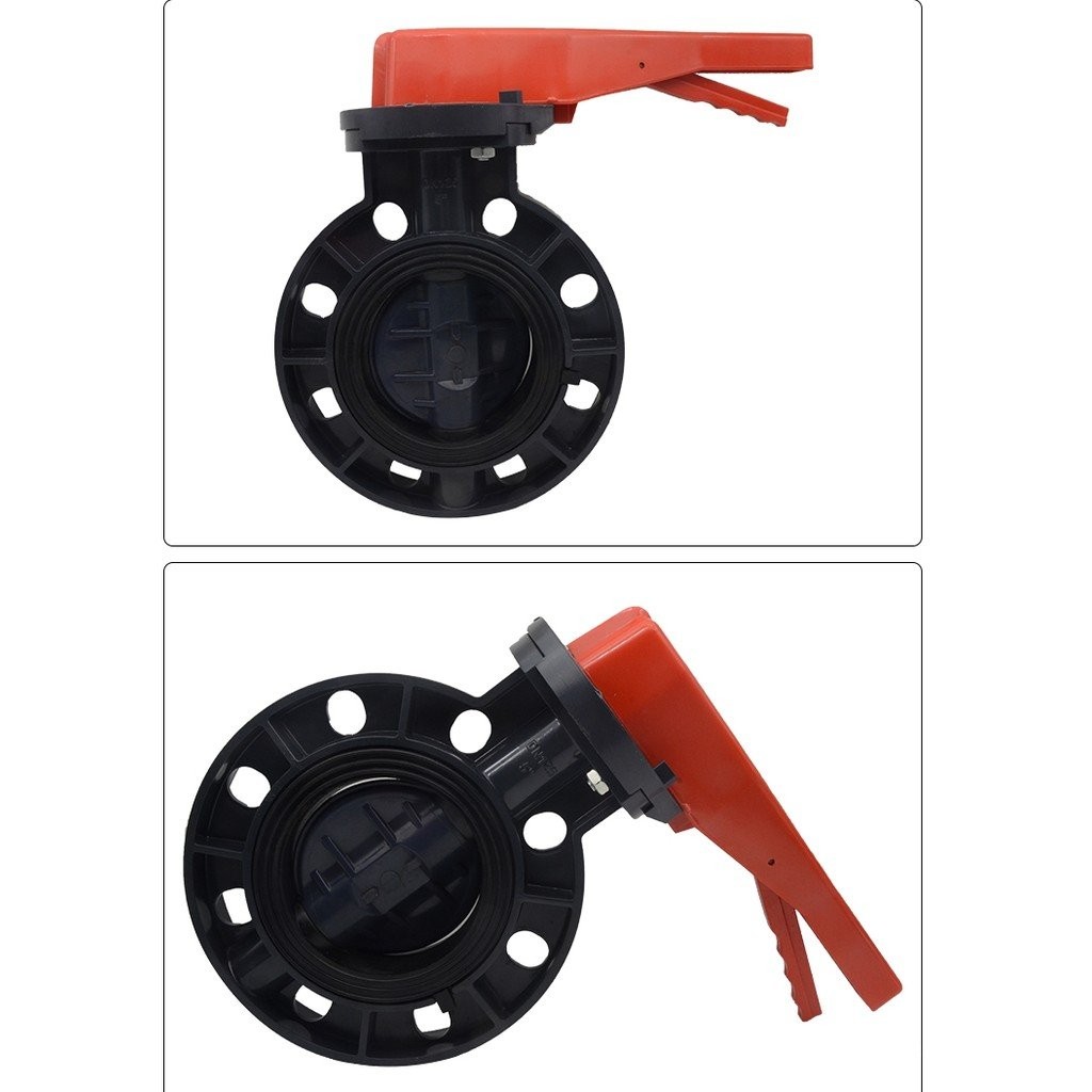 Injap Rama-rama Bebibir UPVC dengan Pemegang Plastik, Suis Injap ...